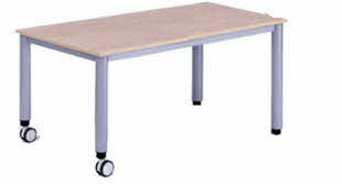 Fahrbare Tische, Tische mit 2 Rollen, Rolltische, Gruppentische ...