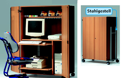 EDV-Schrank EDV 1000 HxBxT 150x96x67 cm | P1000-EDV 1000ZR035