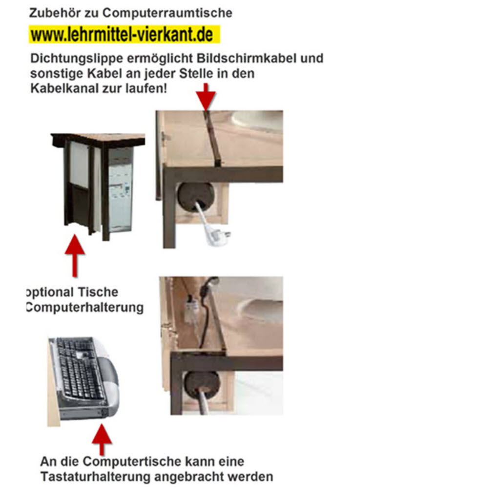 Computertisch, Computertische mit Kabelkanal, Computertische kaufen ...