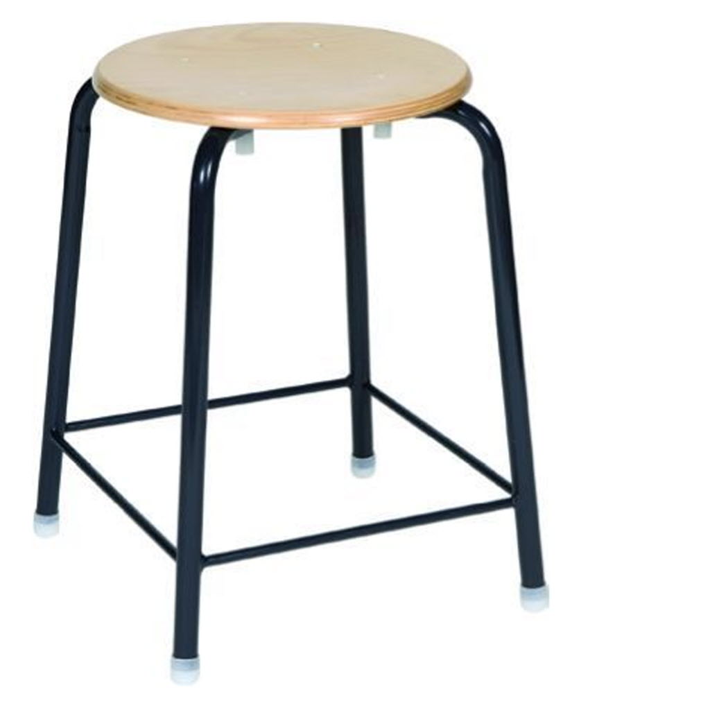 Hocker für Schule, Hocker aus Rundrohr, Rundrohrhocker, Werkraumhocker ...