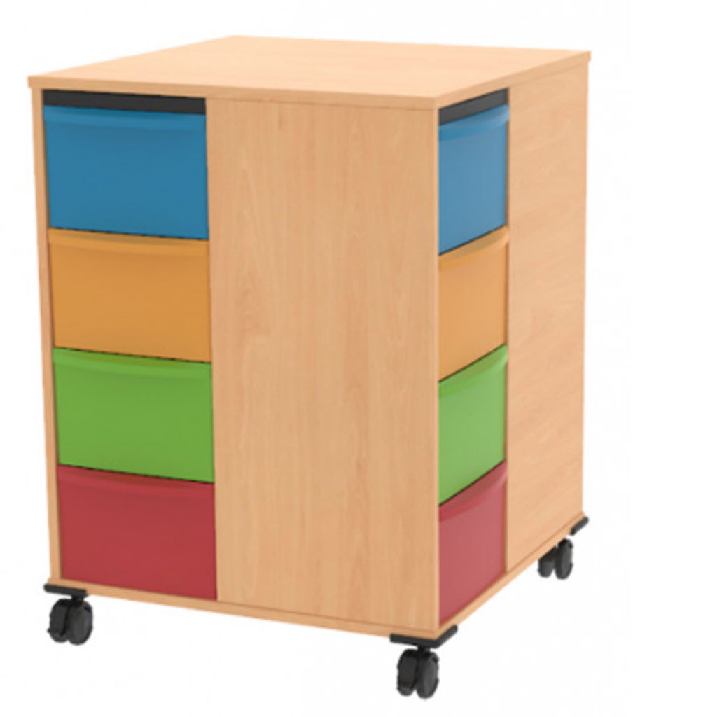 Container mit Boxen, Materialcontainer Quadrix, Materialcontainer mit ...