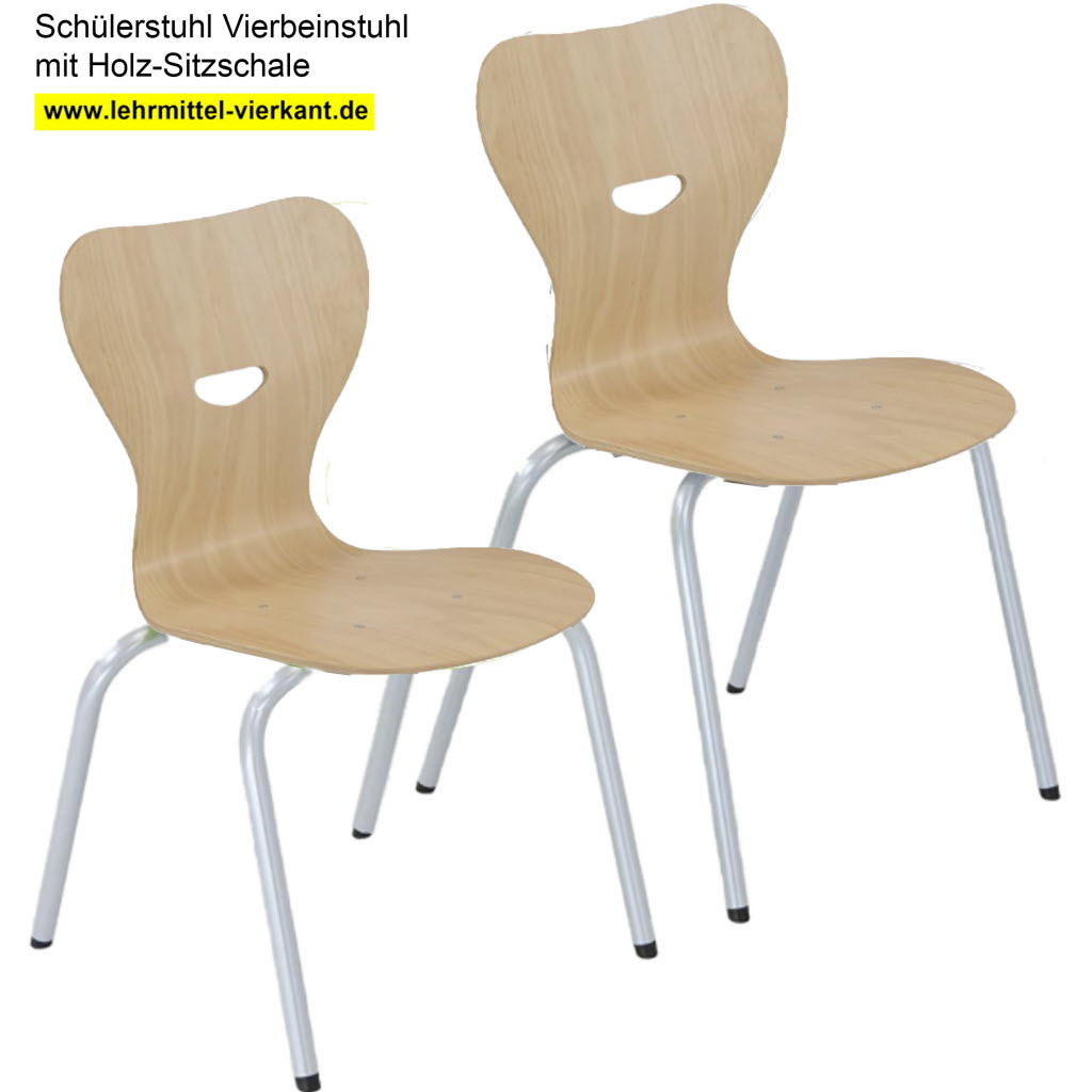 Schülerstuhl mit Sitzschale, Vierbein Schülerstuhl, Schulmöbel ...