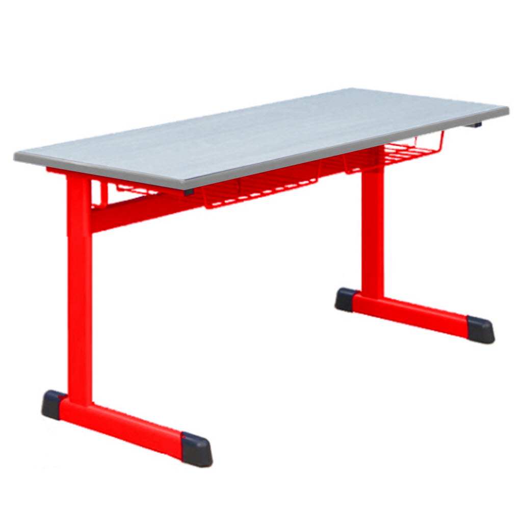 Schülerdoppeltisch C-Kufe, Zweier Schülertisch, Doppeltisch, Schulmöbel ...