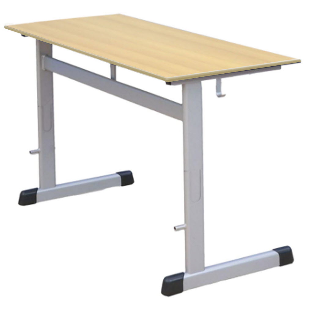 Schülerdoppeltisch, Zweiertisch für Schulen, höhenverstellbare ...