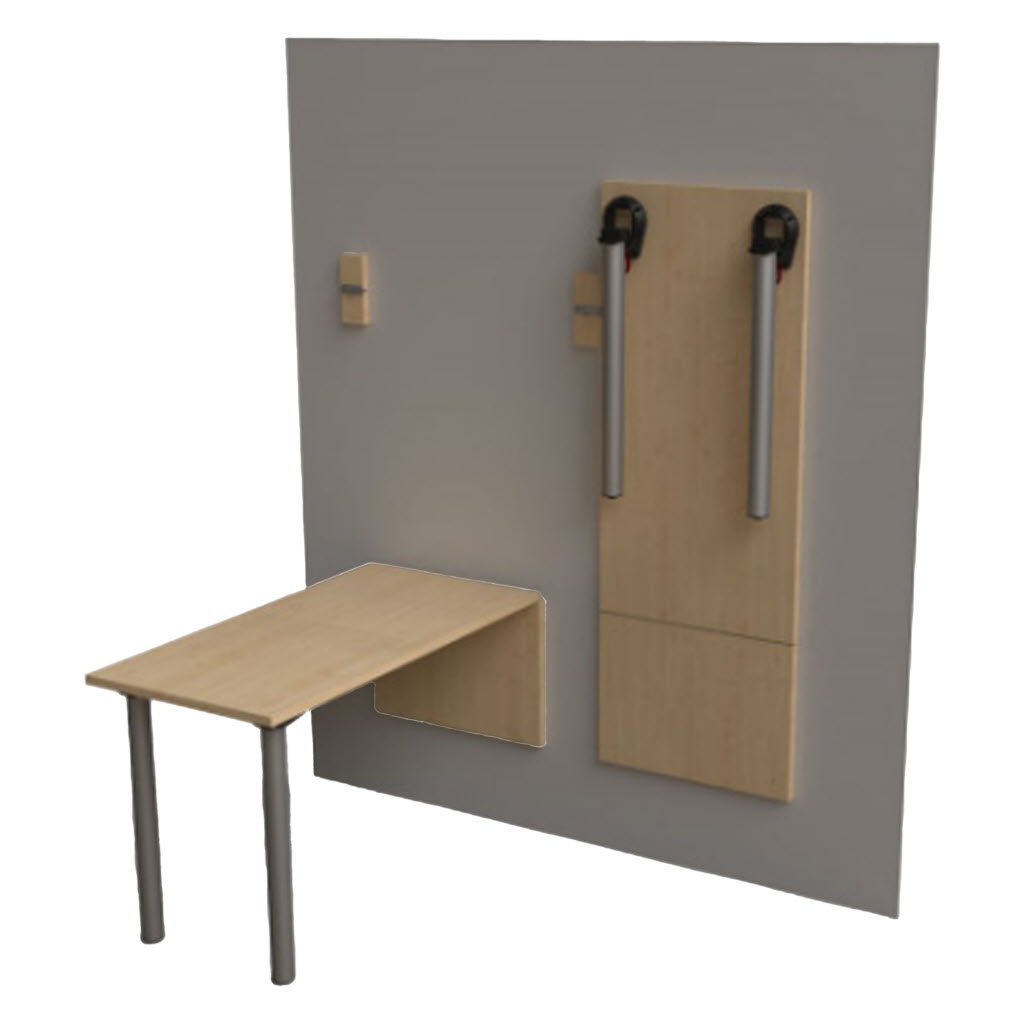 Wandklapptisch, Klapptisch zur Wandmontage, Tisch zur Wandmontage, Wand ...