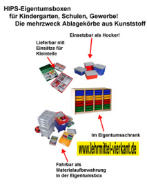 Eigentumsschrank einreihig mit Kunststoffschübe, Kleinteileschrank ...